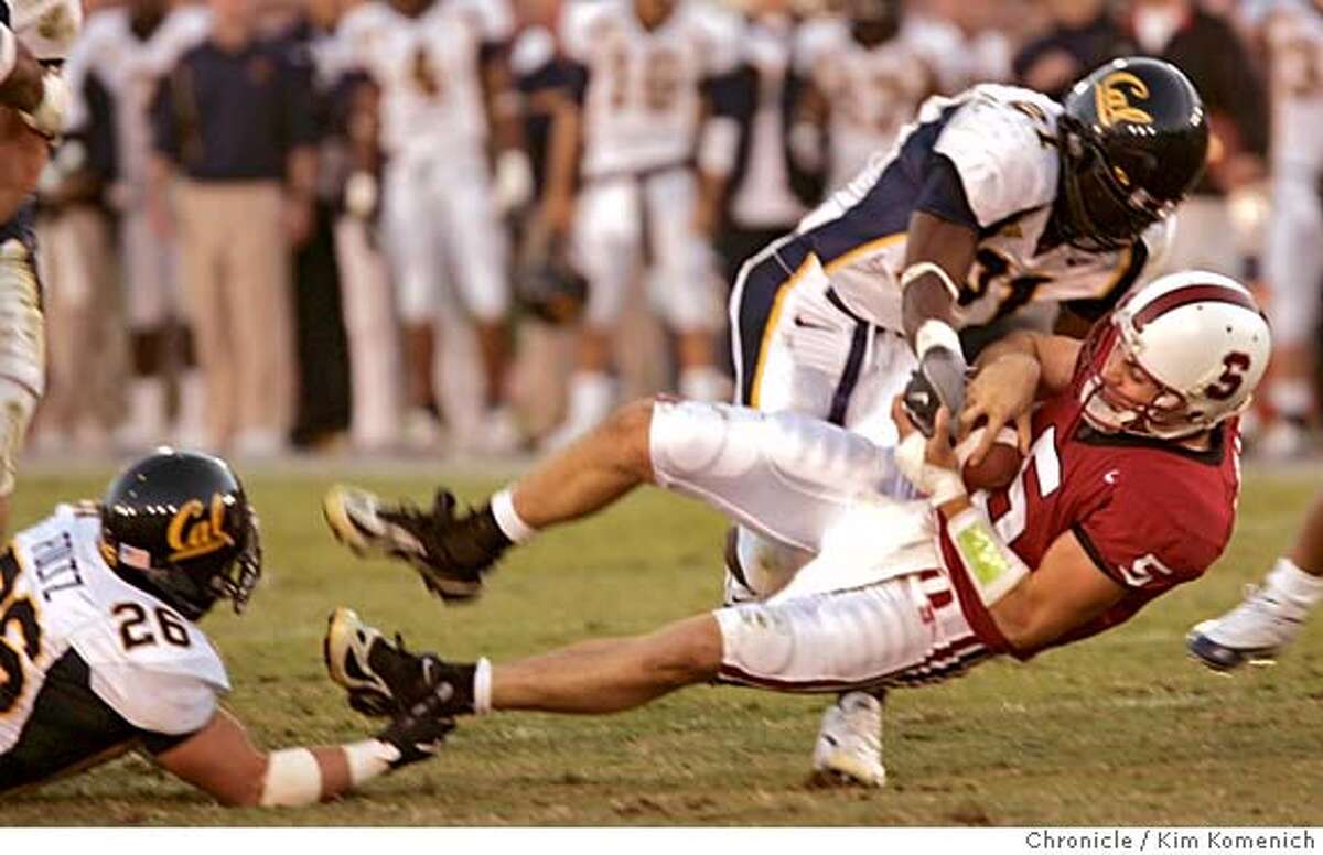 108TH BIG GAME / BEAR MAXIMUM / STANFORD: Leaky line yields 9 sacks ...