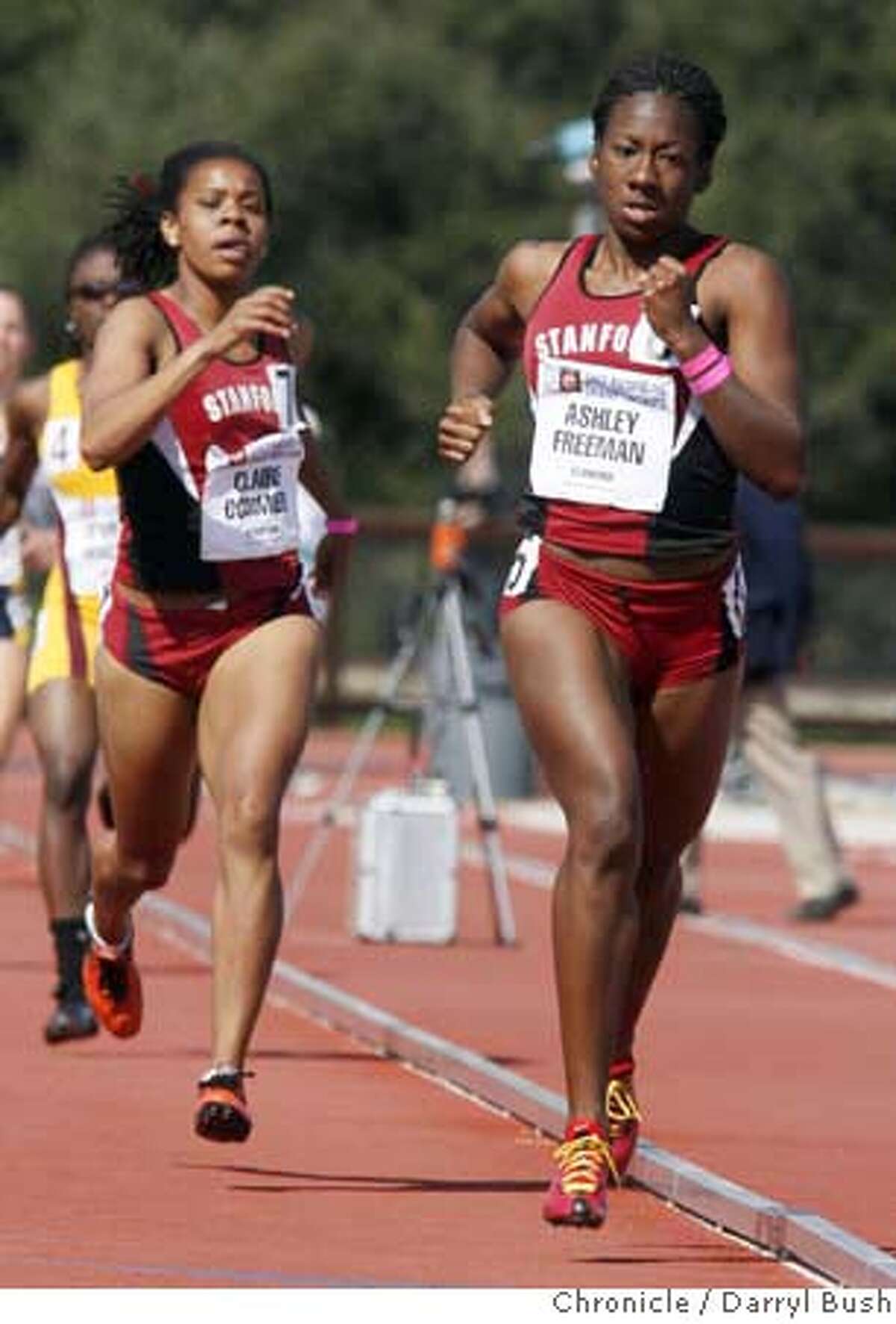 PAC-10 TRACK & FIELD CHAMPIONSHIPS / Two giant leaps for UCLA star ...
