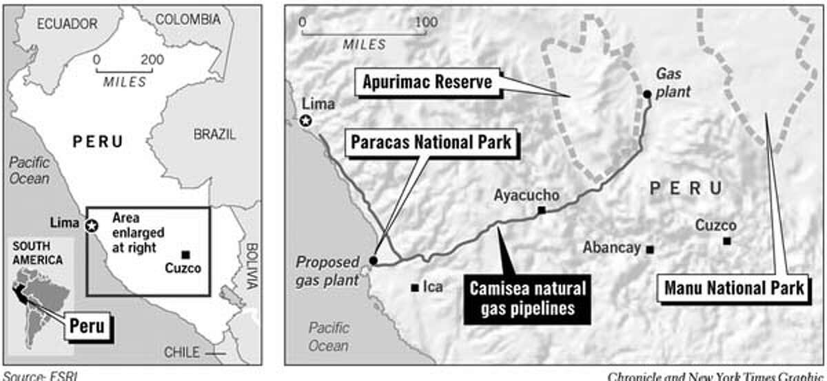 Peru natural gas pipelines, plant ignite controversy / Critics fear ...