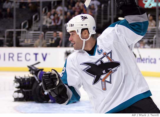 Cheechoo hits winner with 3.7 seconds left