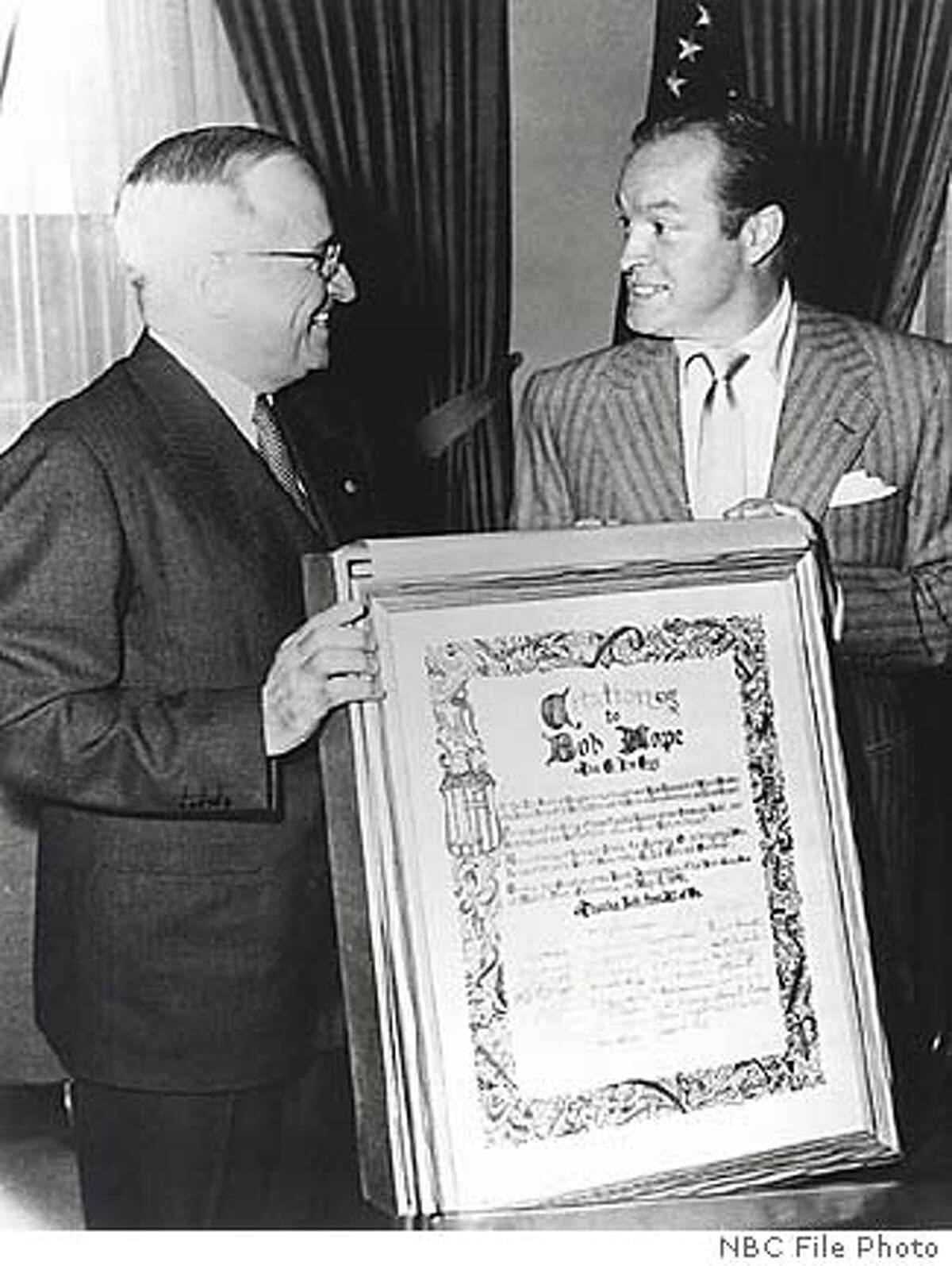 BOB HOPE / 1903-2003 / Comic larger than life for decades / His long ...