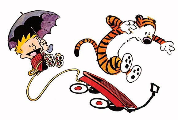 Kid+tiger= comic strip genius