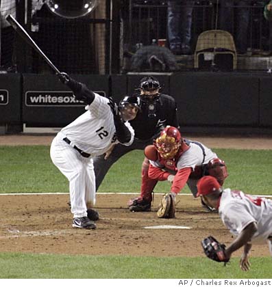 White Sox win, with a catch