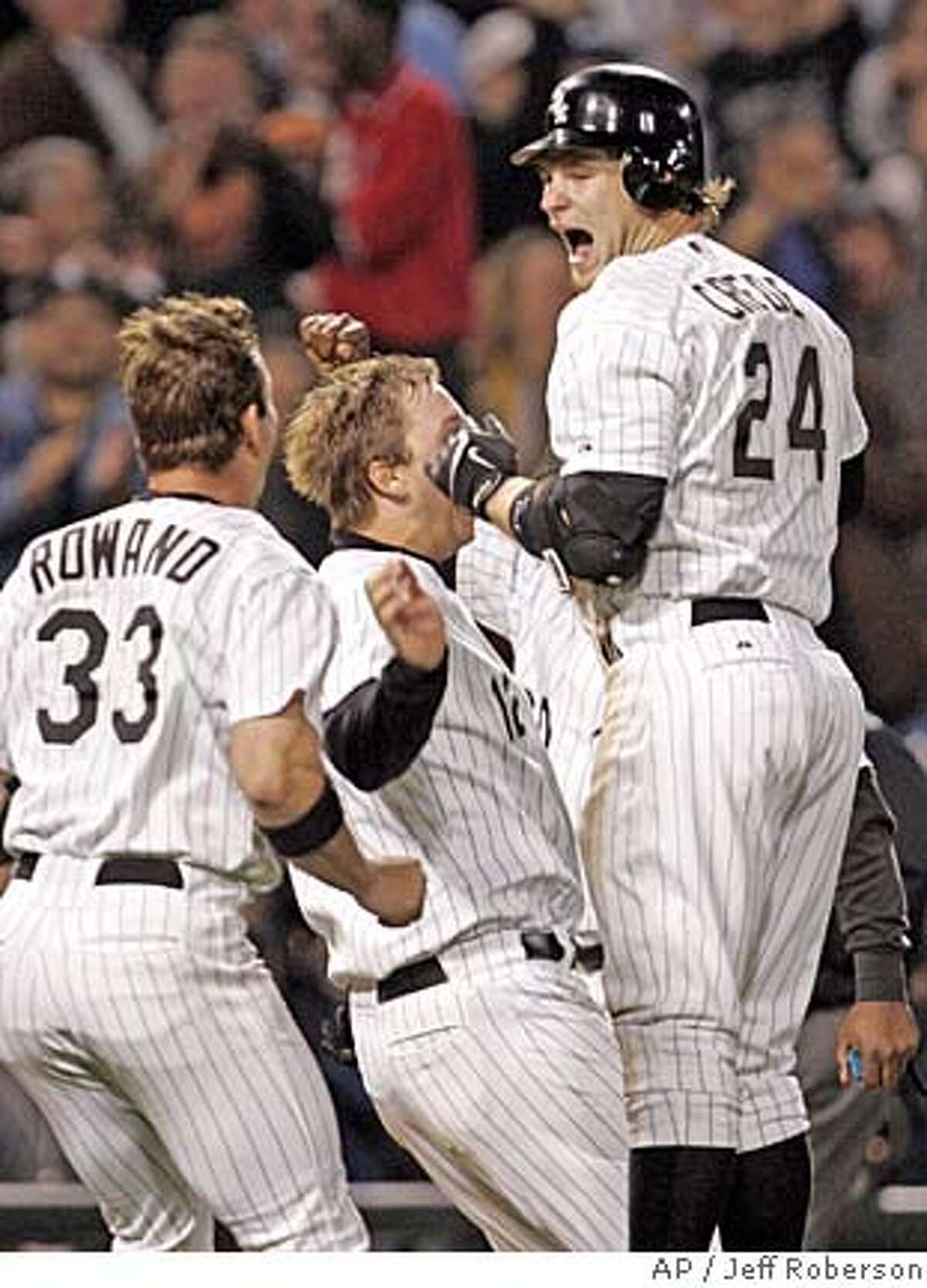 White Sox win, with a catch