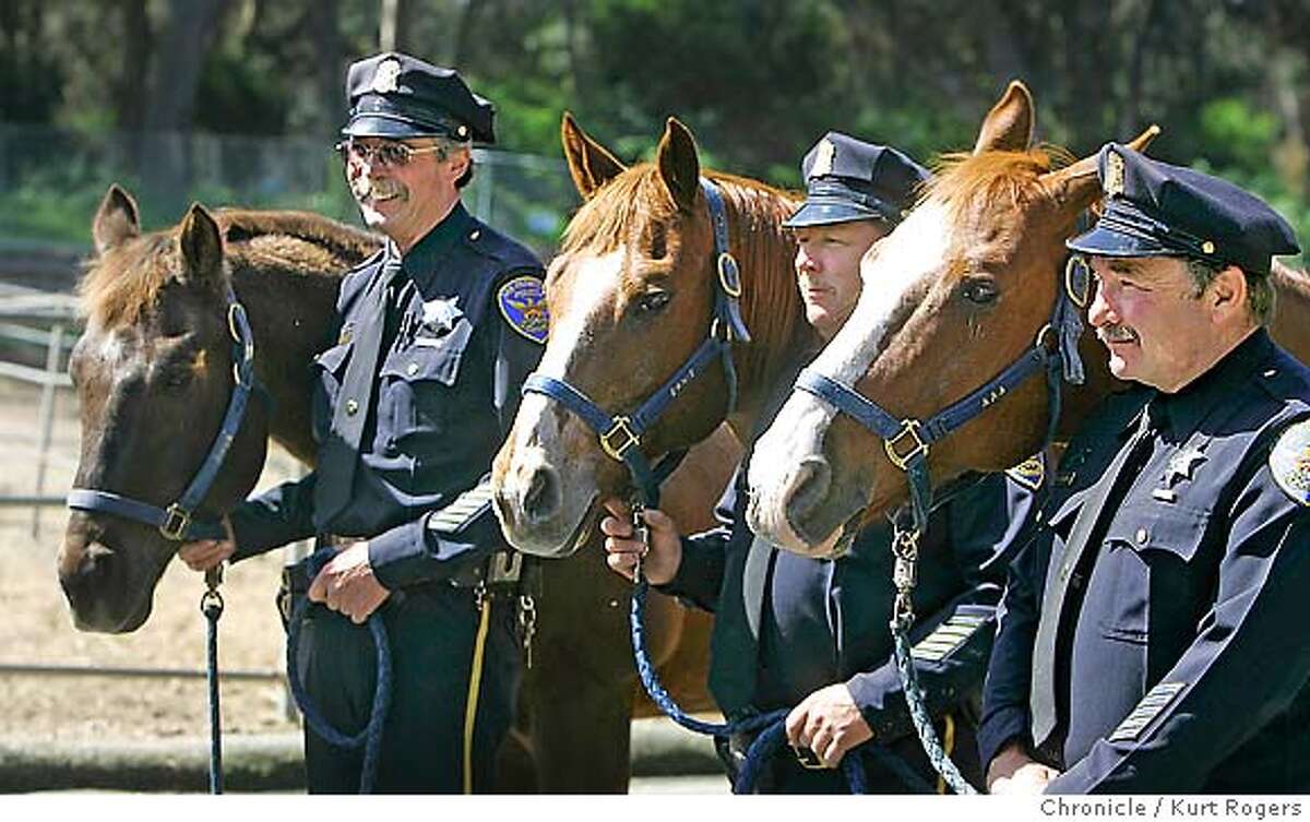 SAN FRANCISCO / Out to pasture they go -- 3 police horses retire / Long ...