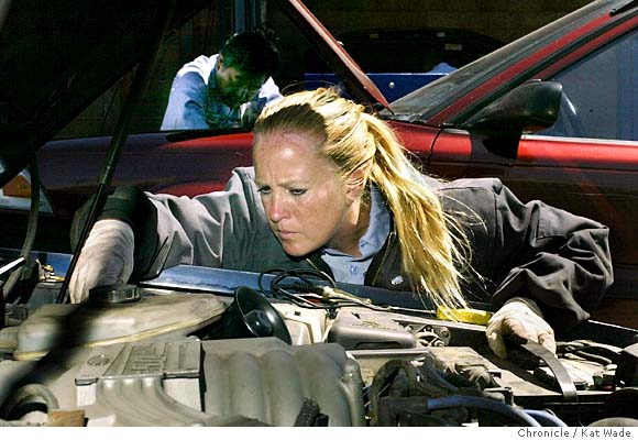 Newest category of grease monkeys: over-40 Wonder Women