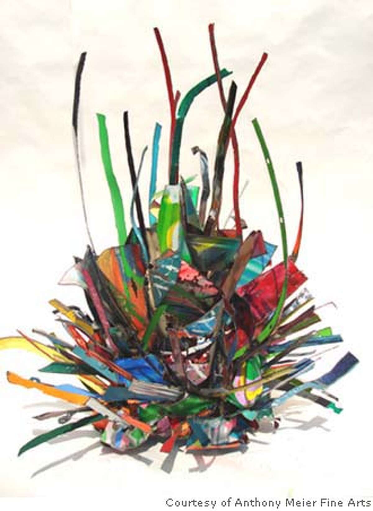 Scraps sprout into something new in John Chamberlain's sculpture