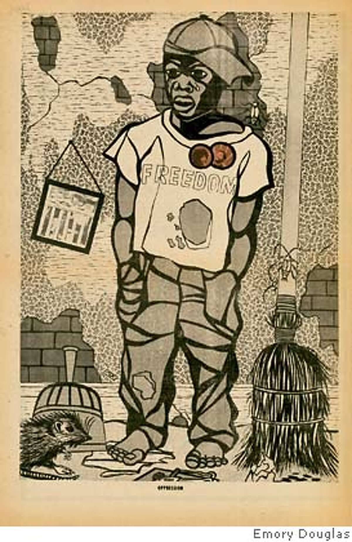 The Black Panthers advocated armed struggle. Emory Douglas' weapon of ...