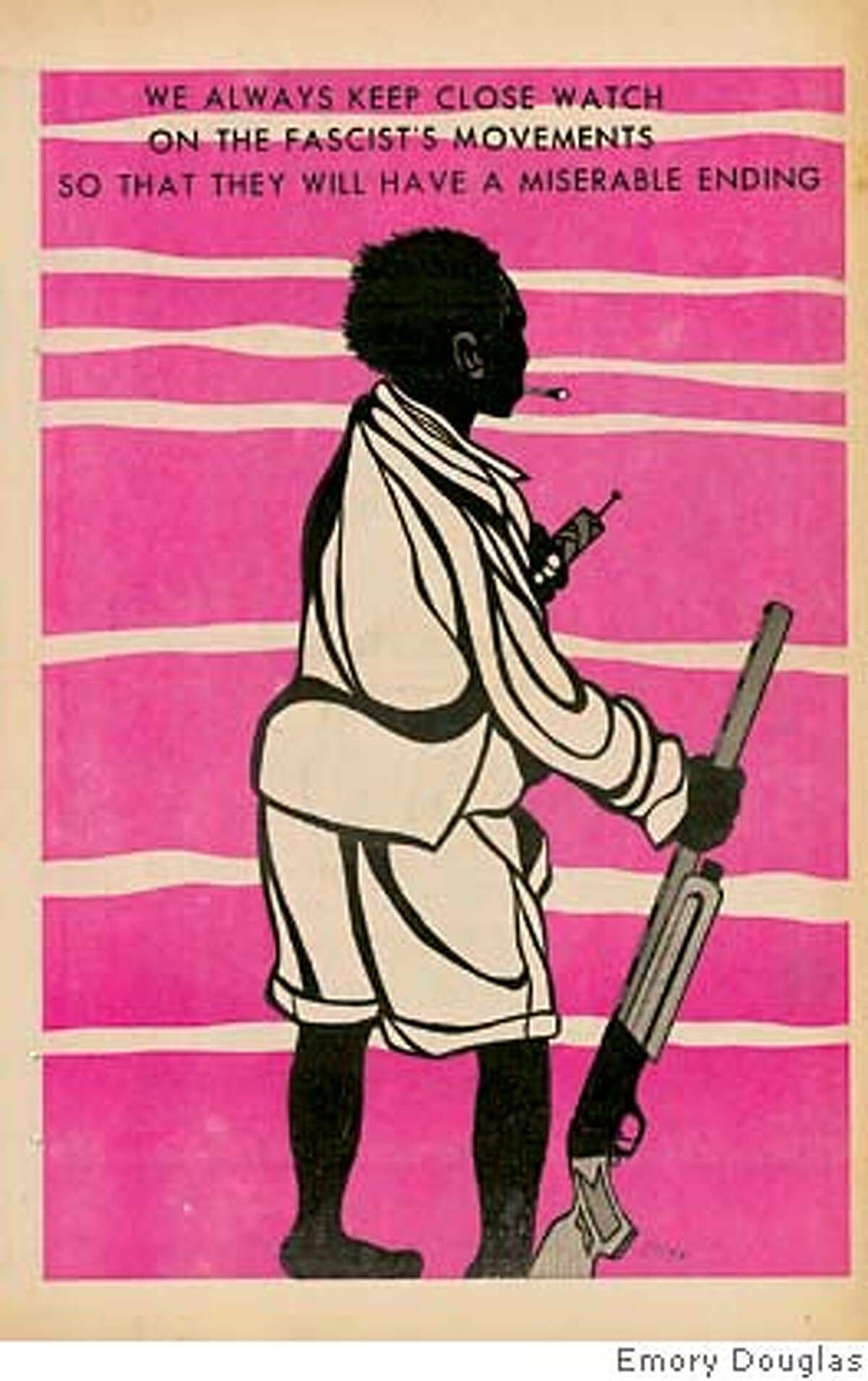 The Black Panthers advocated armed struggle. Emory Douglas' weapon of ...