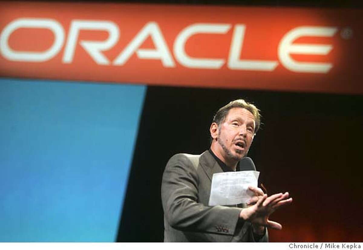 Ellison predicts a big future / He sees Oracle doubling in size within ...
