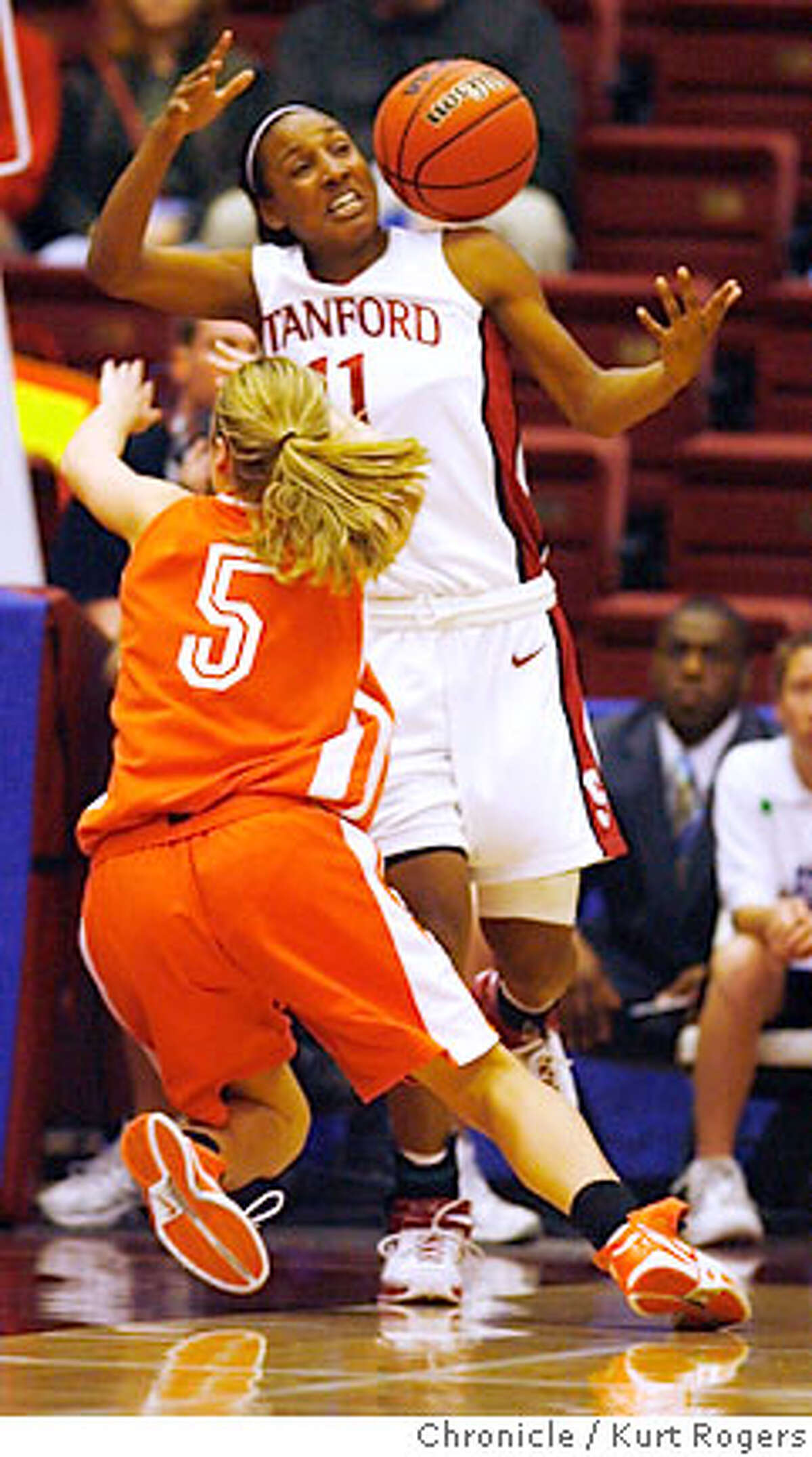 Leading off with a laugher / Pierce, Smith set pace in Stanford runaway