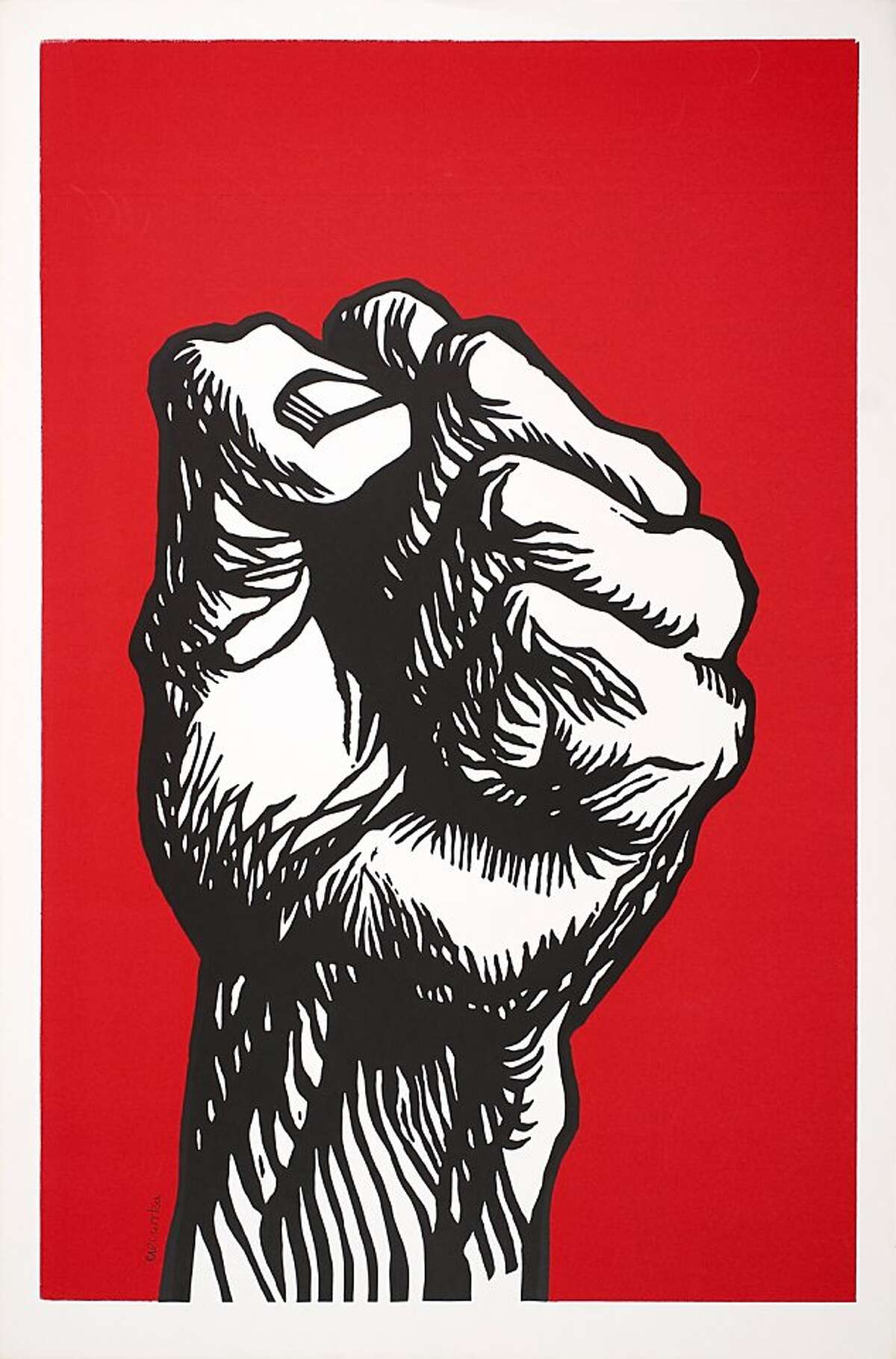 Political poster collection at 'The 1968 Exhibit'