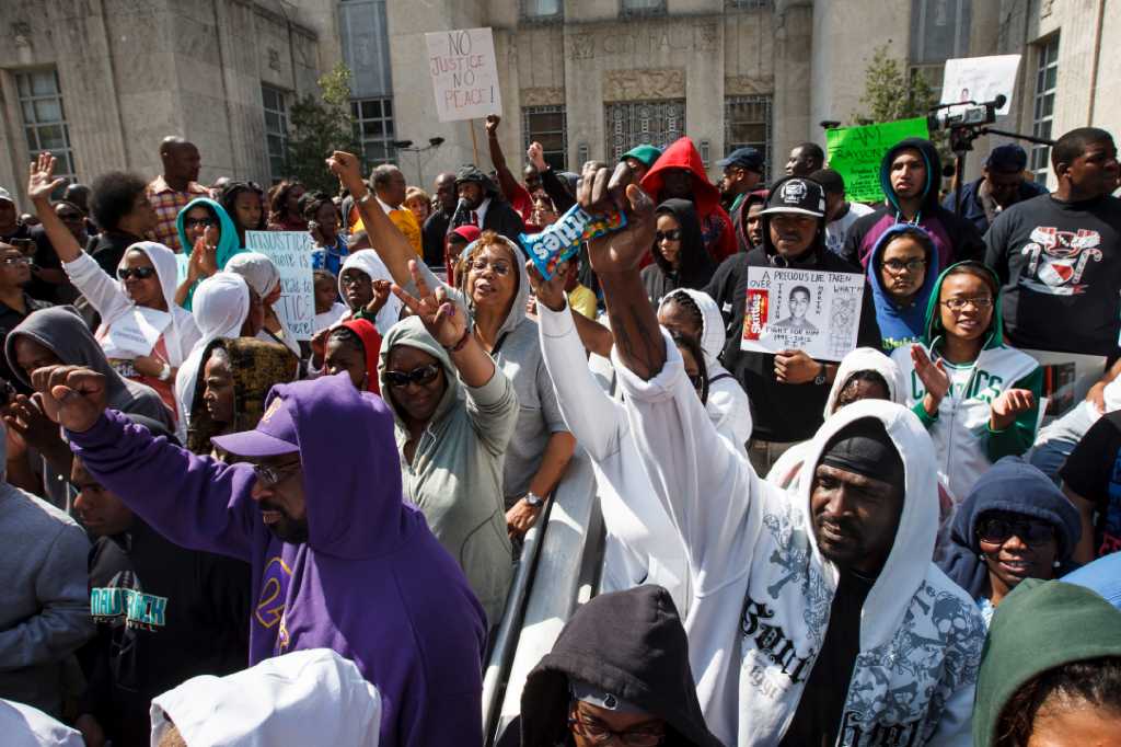 Houstonians seek justice for slain Florida teen