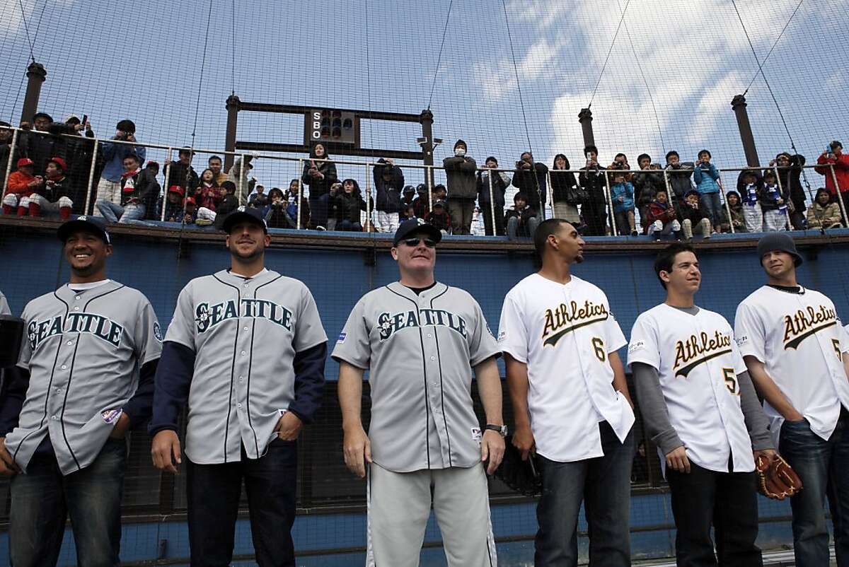 Oakland A's visit Japan's tsunami region
