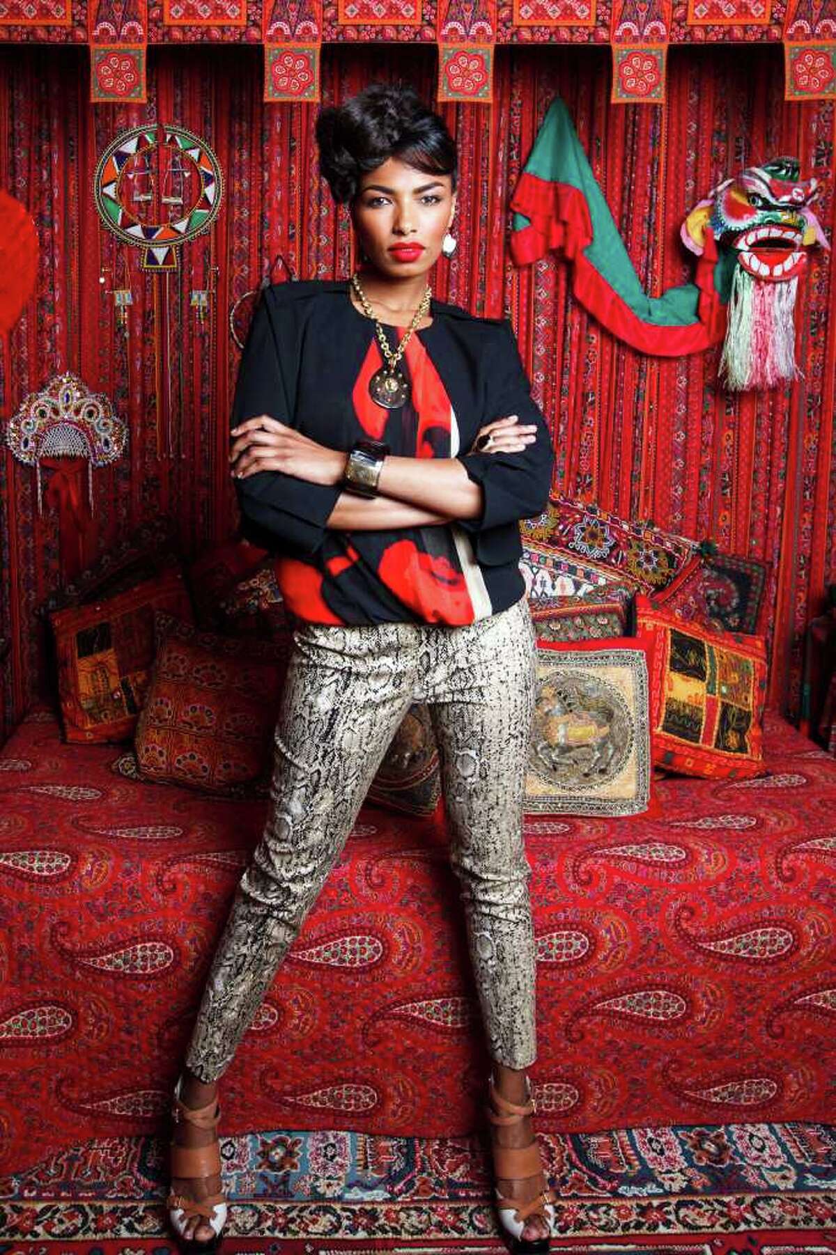 Mixing prints can show off your worldly side