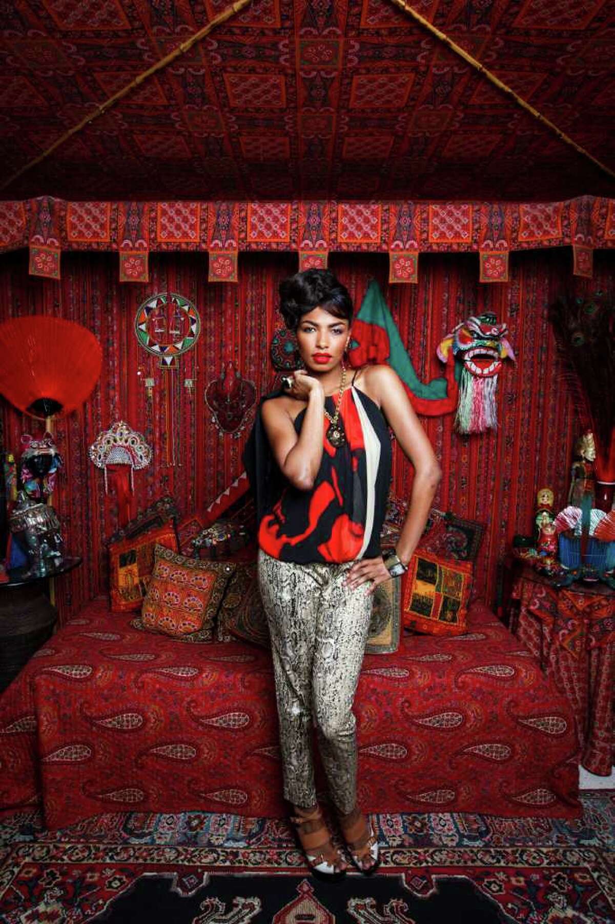 Mixing prints can show off your worldly side