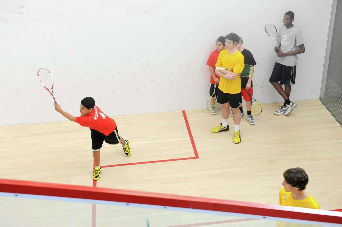 Greenwich kids 'Learn to Squash'