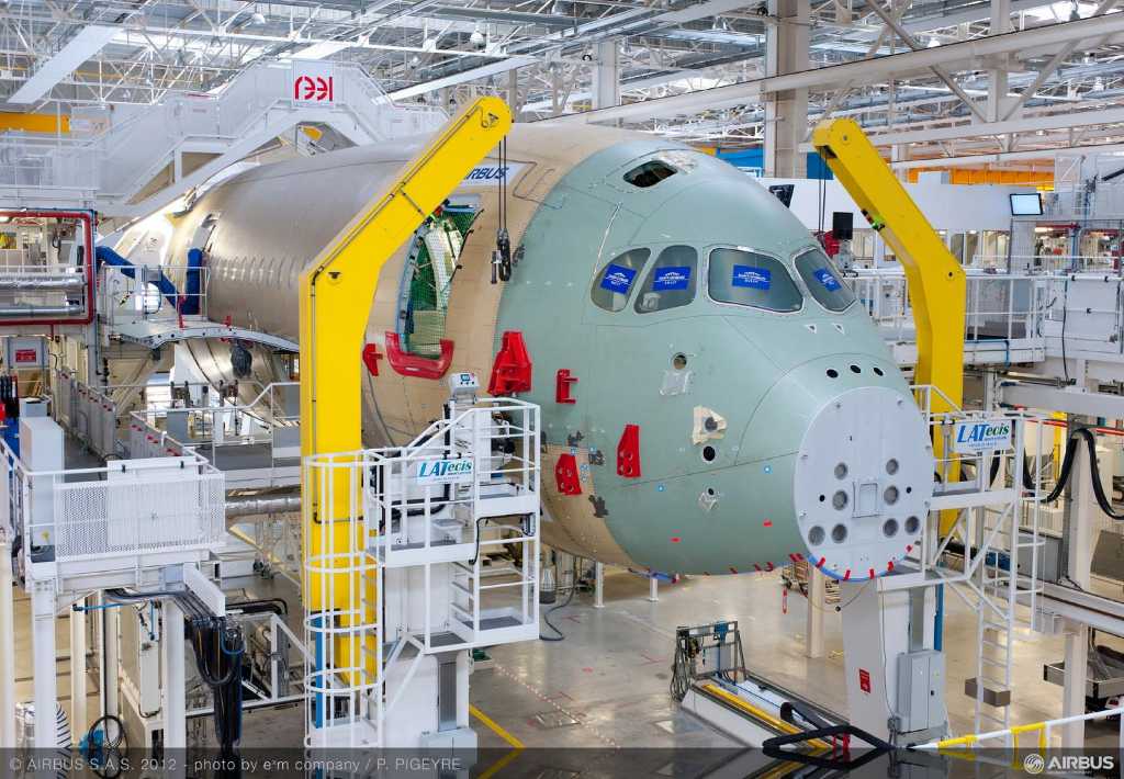 Airbus starts assembling first A350 XWB