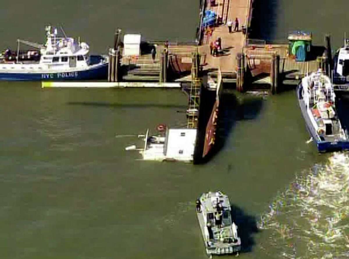 Boat overturns near Liberty Island; 3 rescued