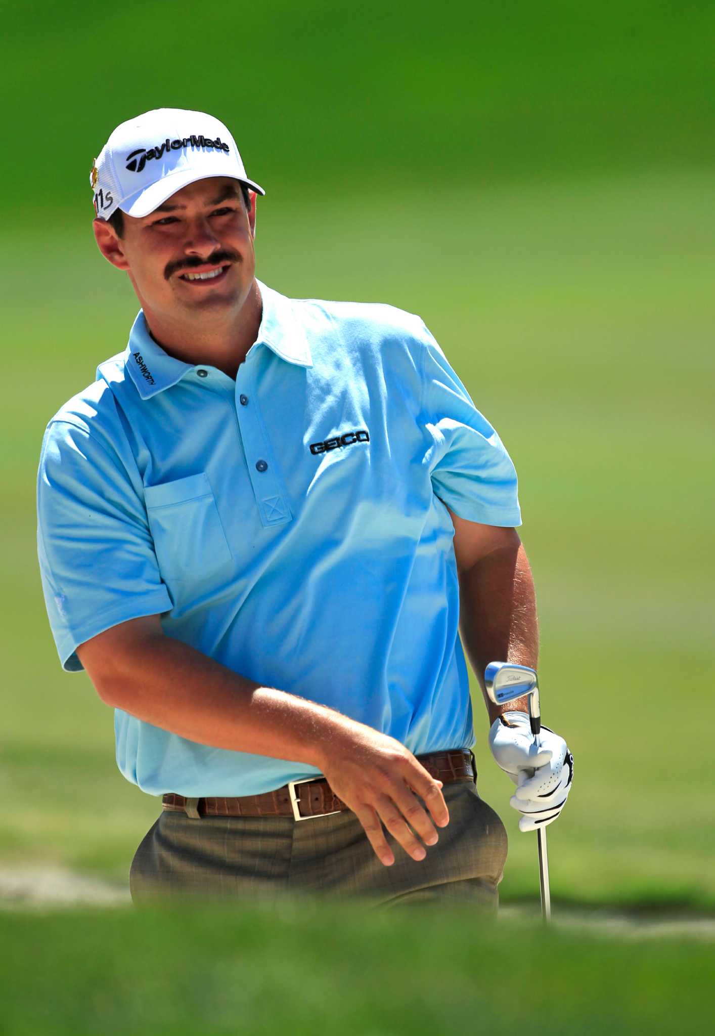 Golfer Wagner gaining notice for talent, 'stache