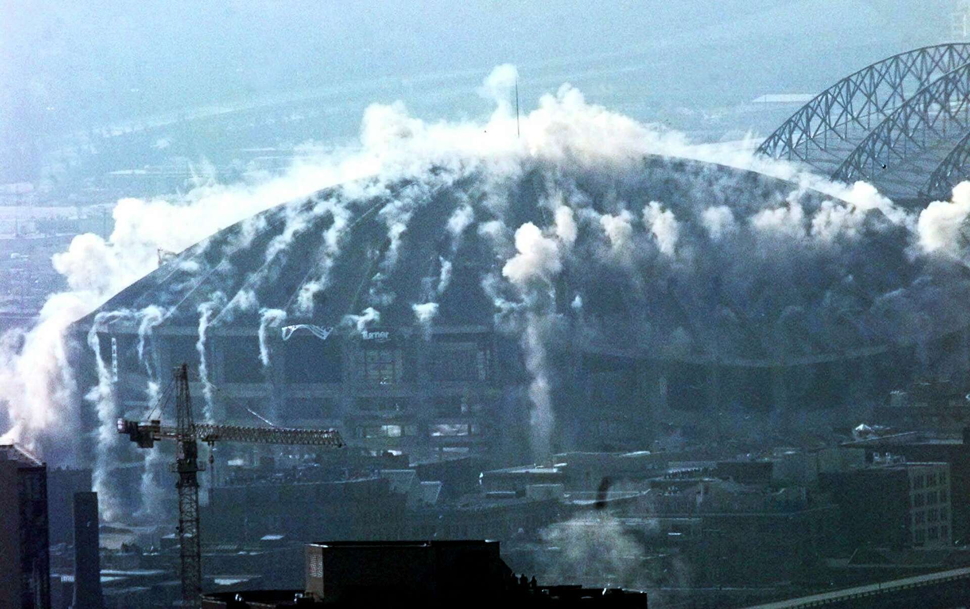 Sports stadium implosions