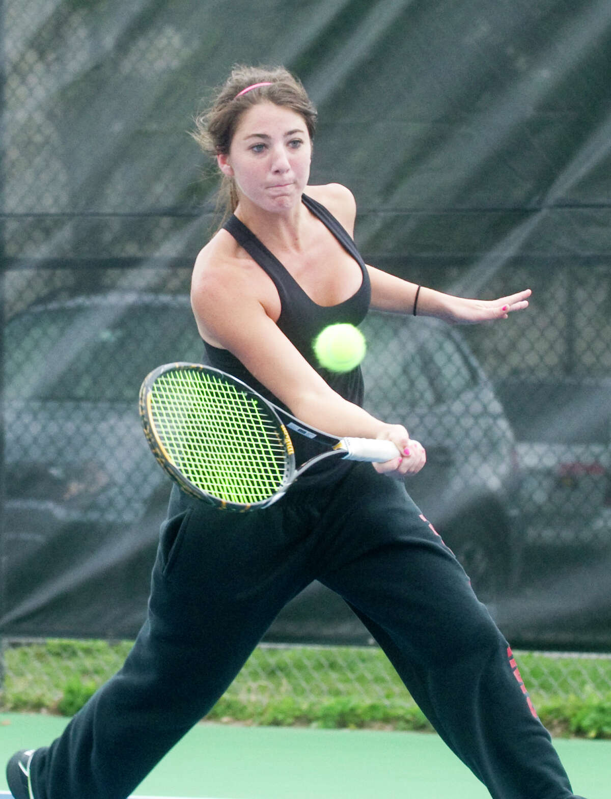 New Canaan girls tennis team deals Darien first loss of season