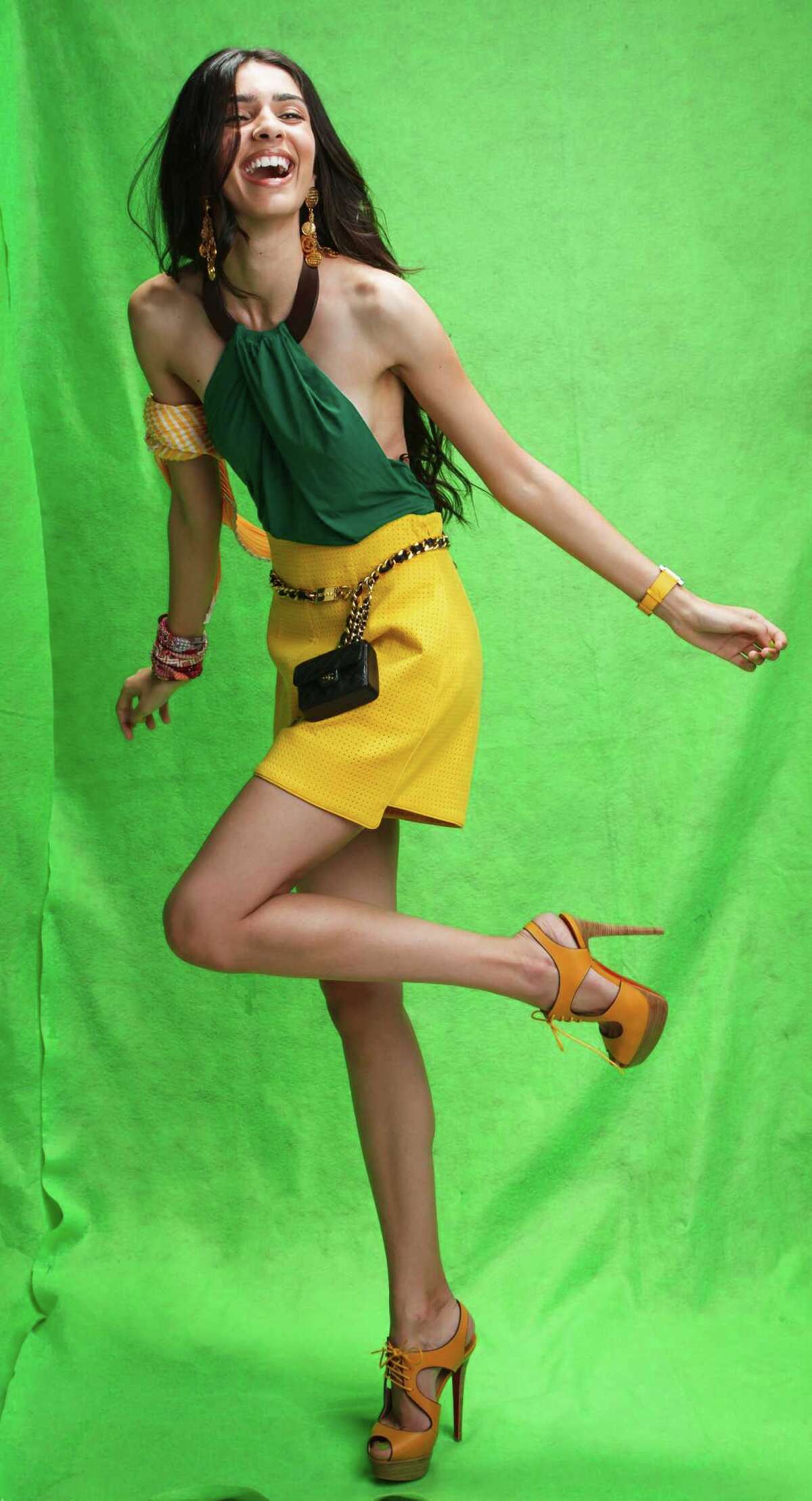 Tie one on: Scarves act as the perfect summer getaway gear