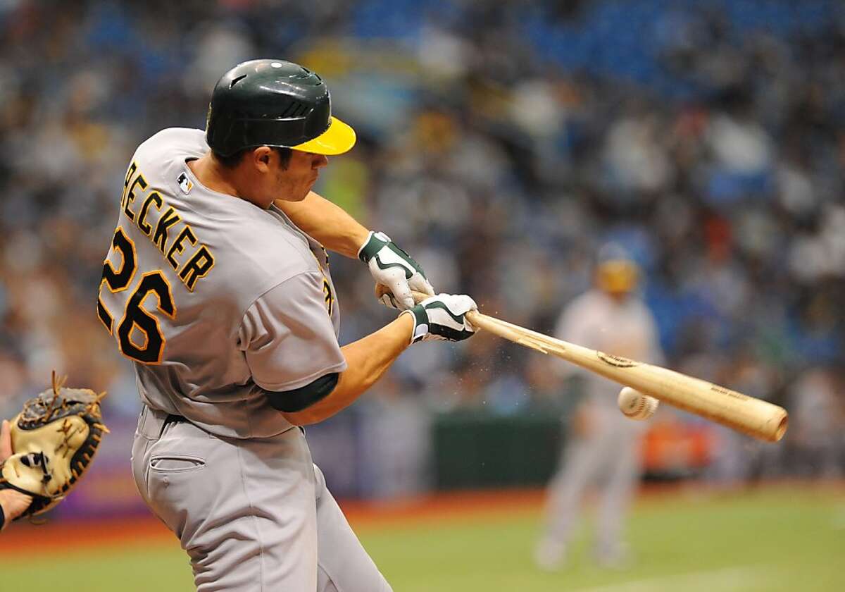 A rare offensive outburst as A's beat Rays 9-5