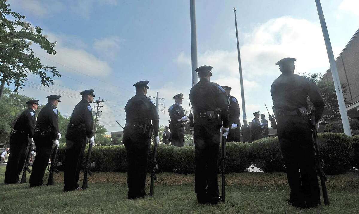 Fallen Beaumont officers remembered with new statue, badge