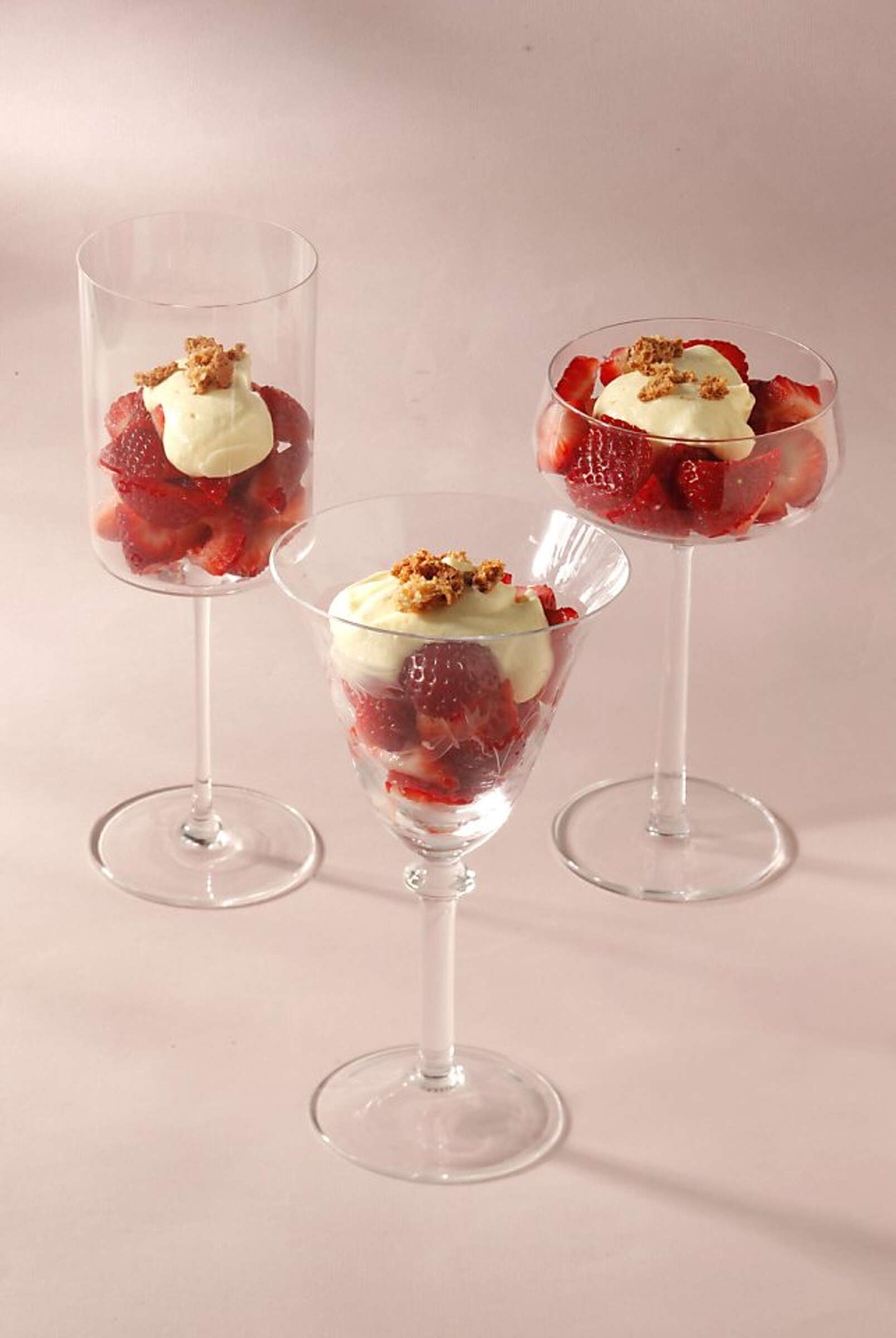 A spring treat: strawberries, sabayon and Moscato