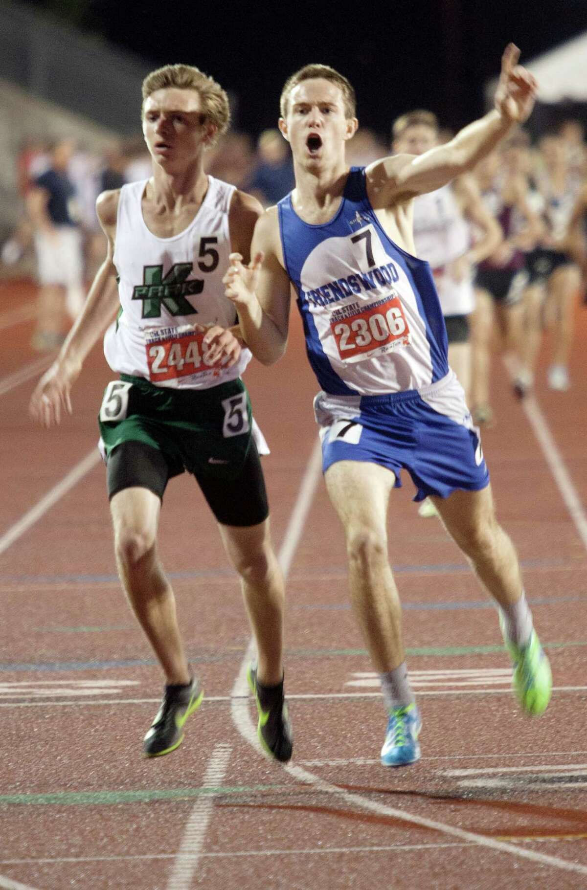 Friendswood's Teel claims gold in mile and two-mile runs at state
