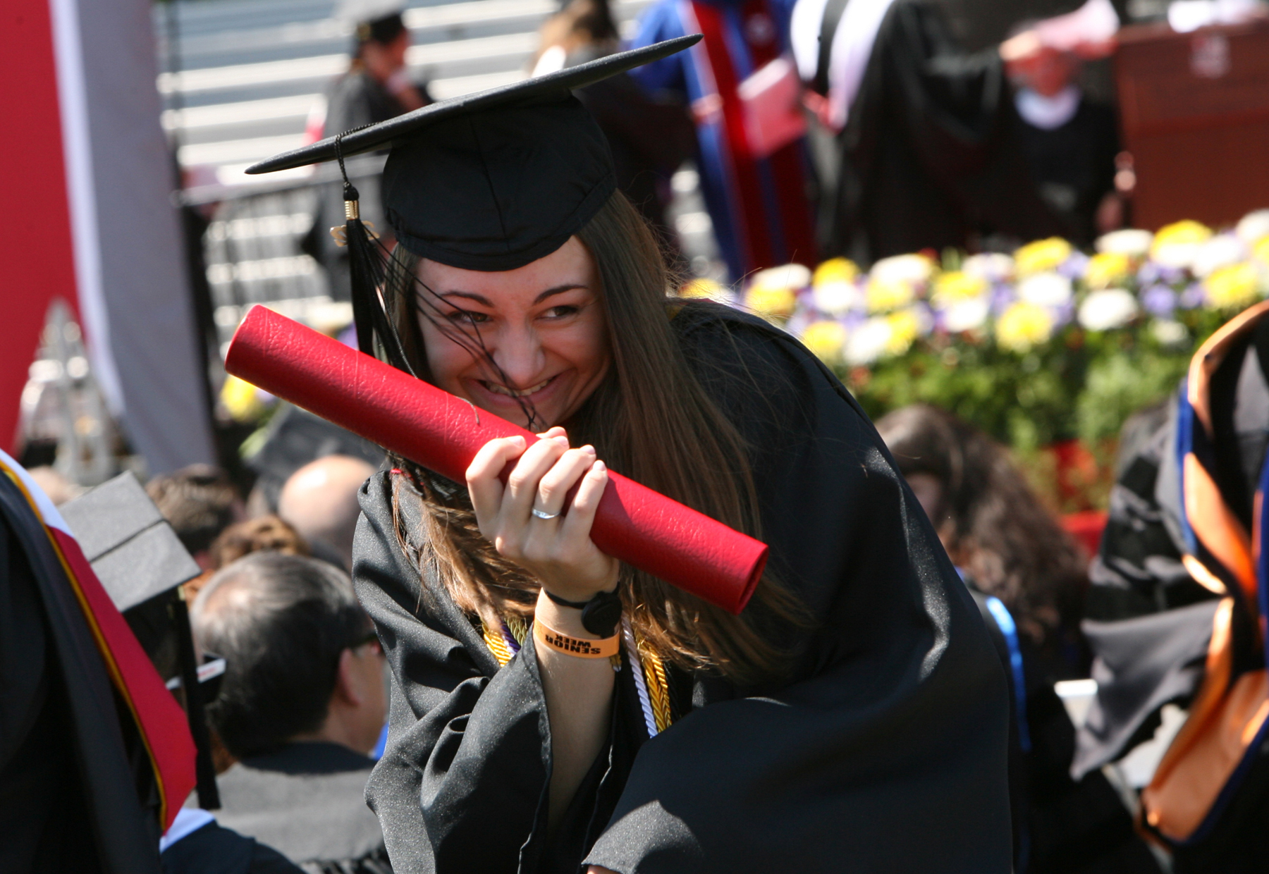 SHU '12 graduates celebrate at sunny commencement