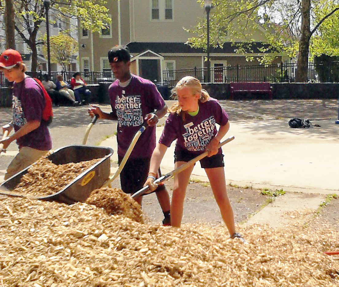 Local youth perform community service