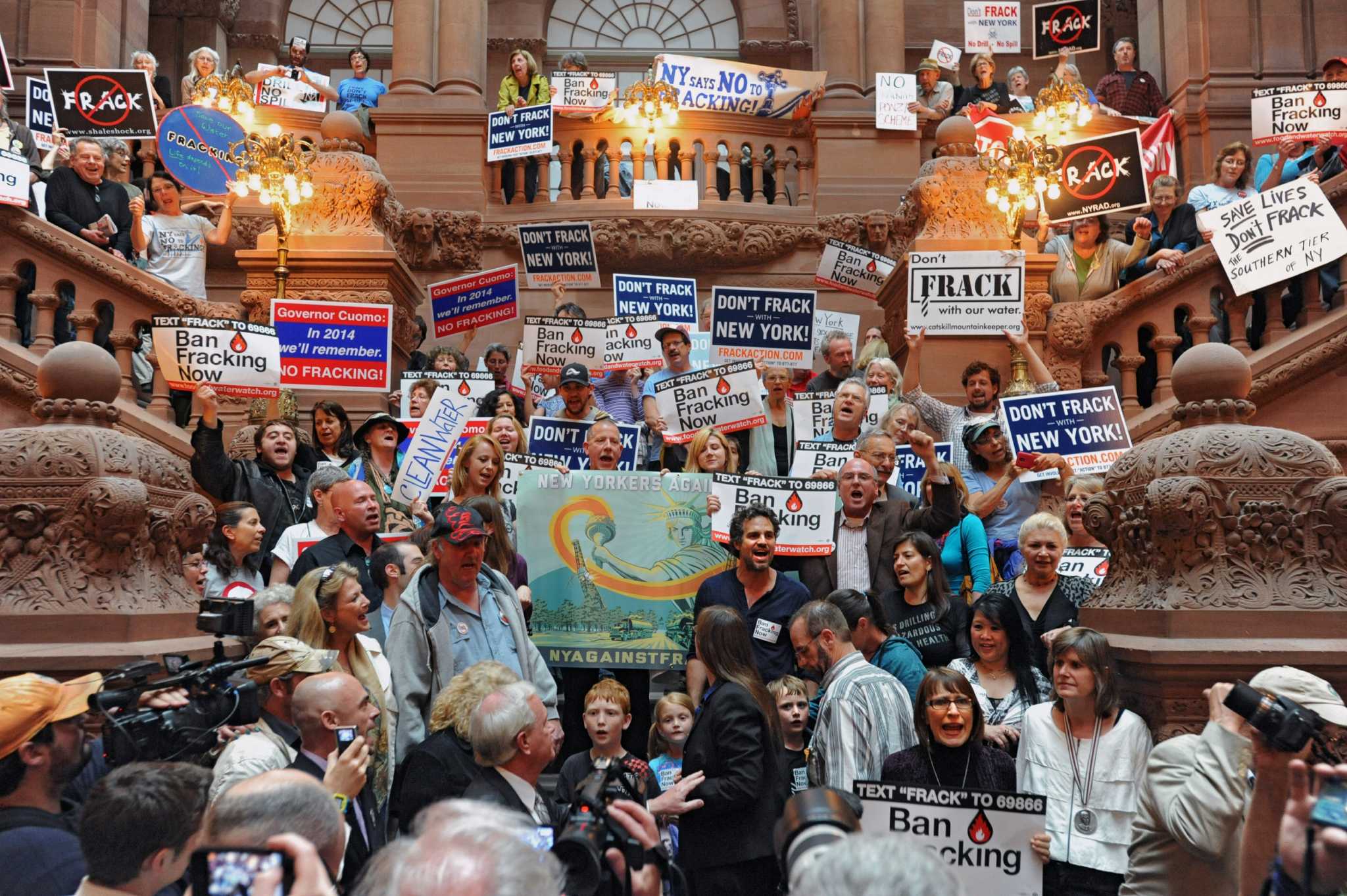 Photos: Fracking protest