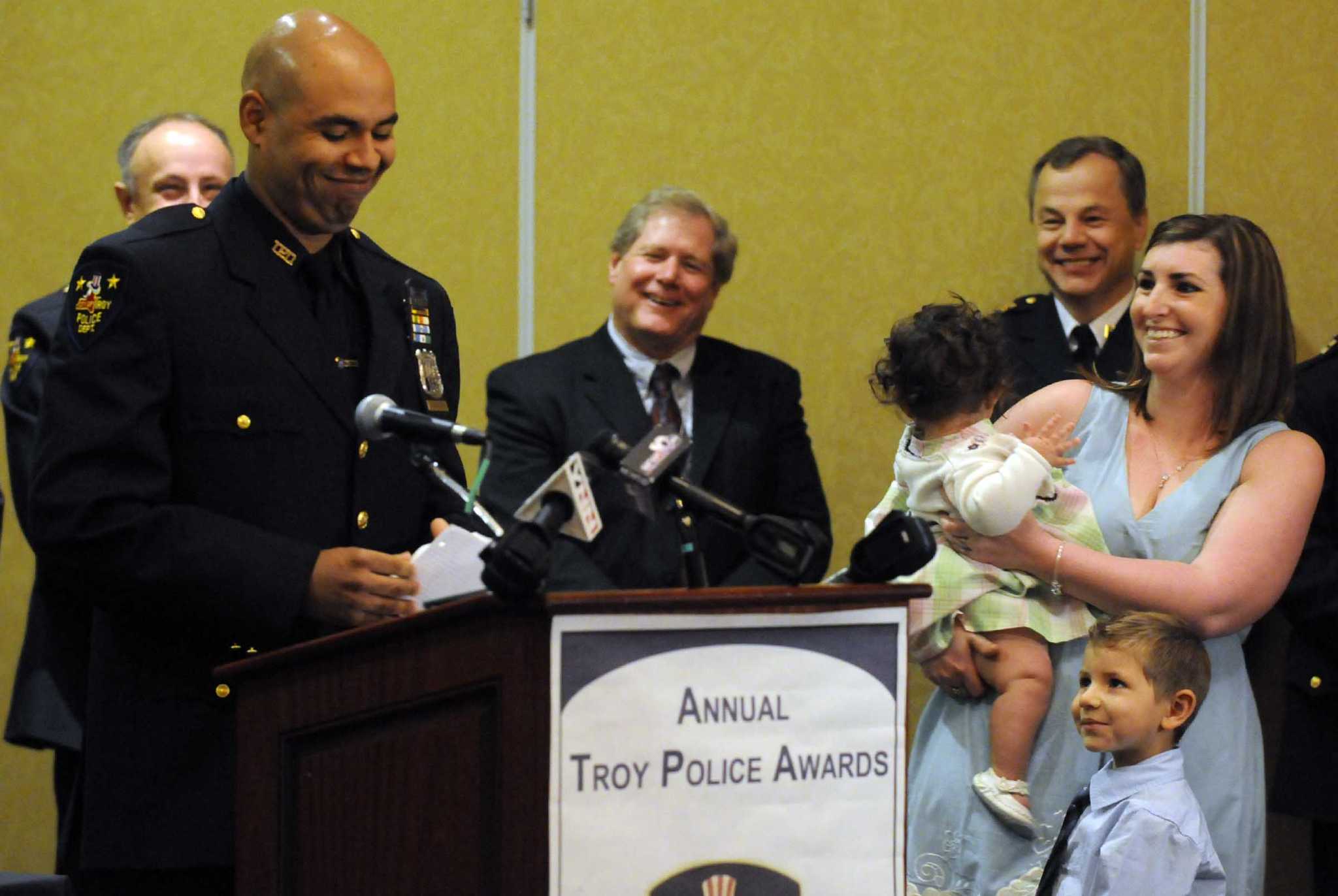 Troy police honor their own