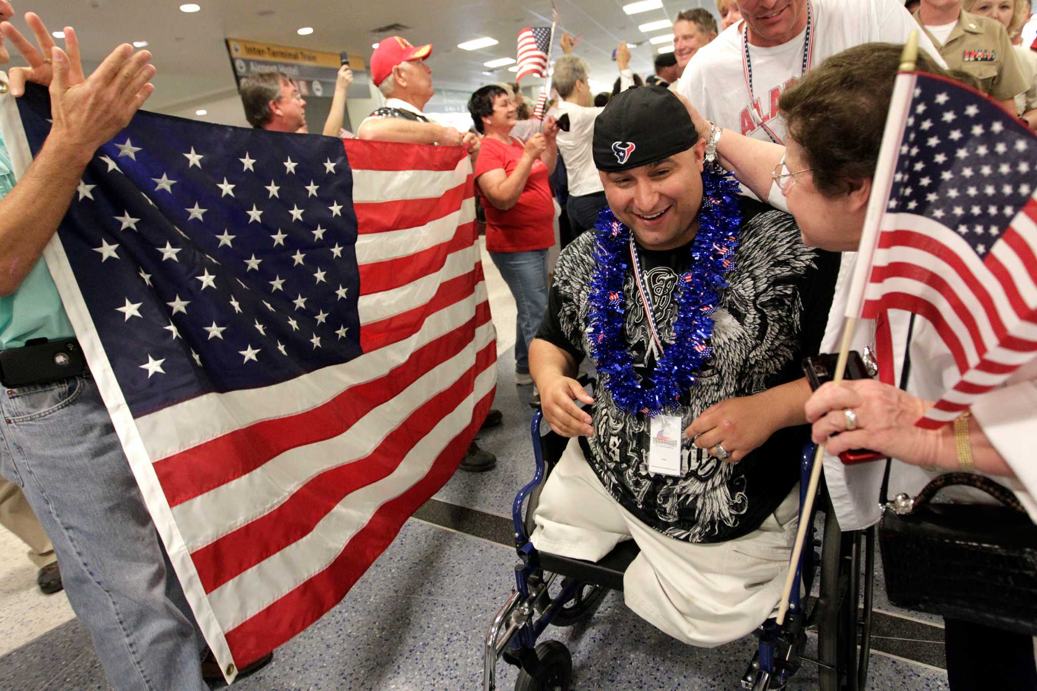 Wounded veterans welcomed with open arms