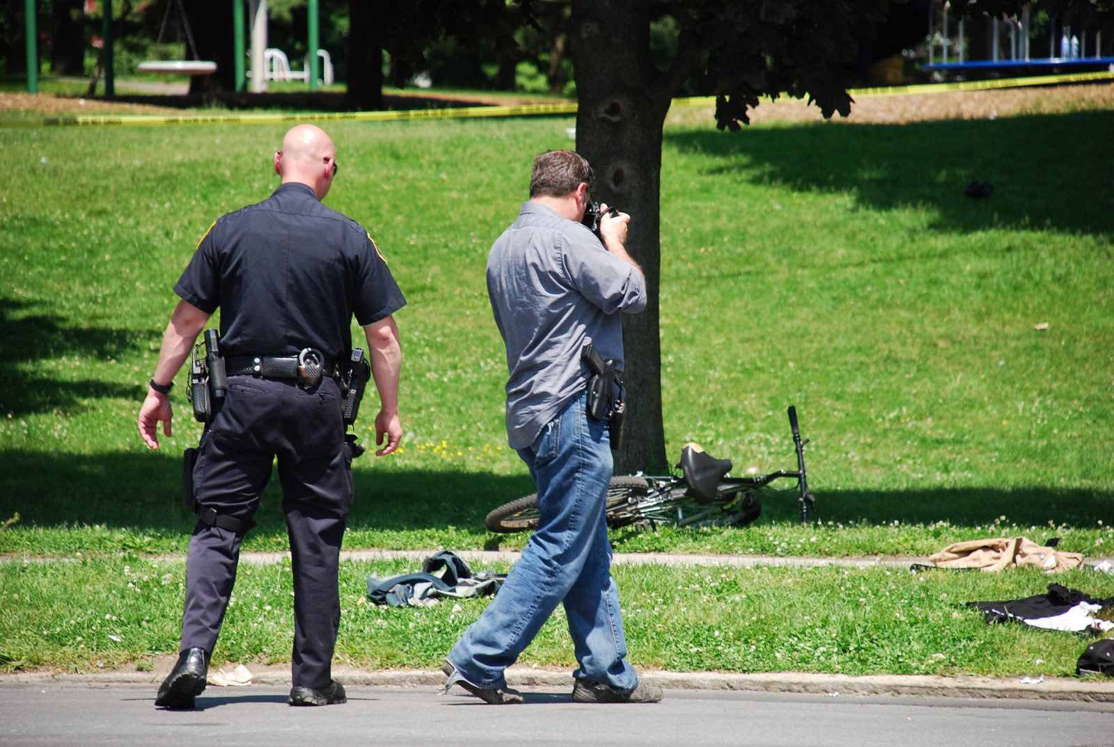 Man shot near busy playground