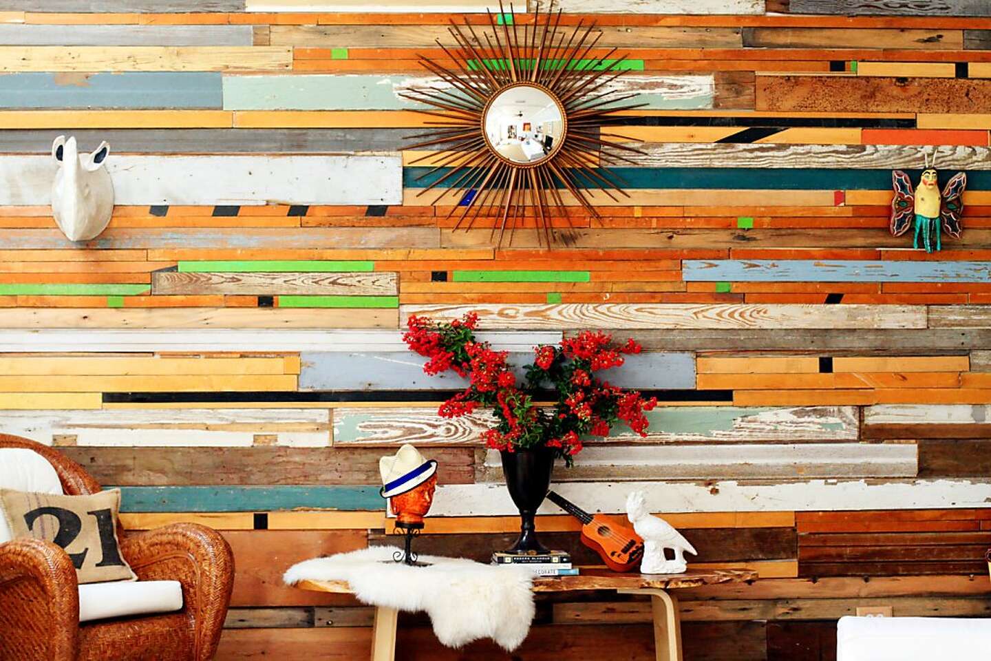 Modern twists on wood furnishings