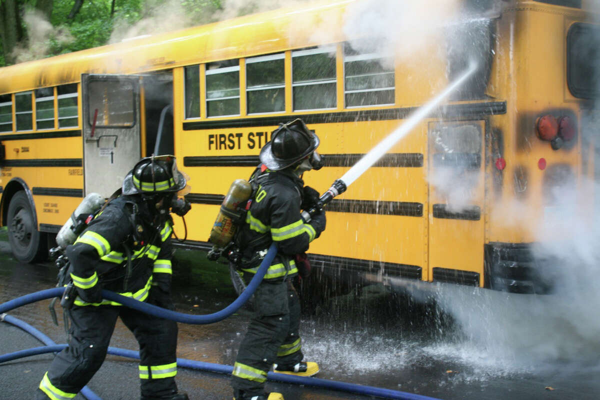 School bus catches fire; students escape safely