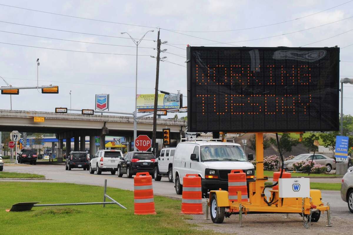 The lights go on Tuesday at Texas 105 and U.S. 69