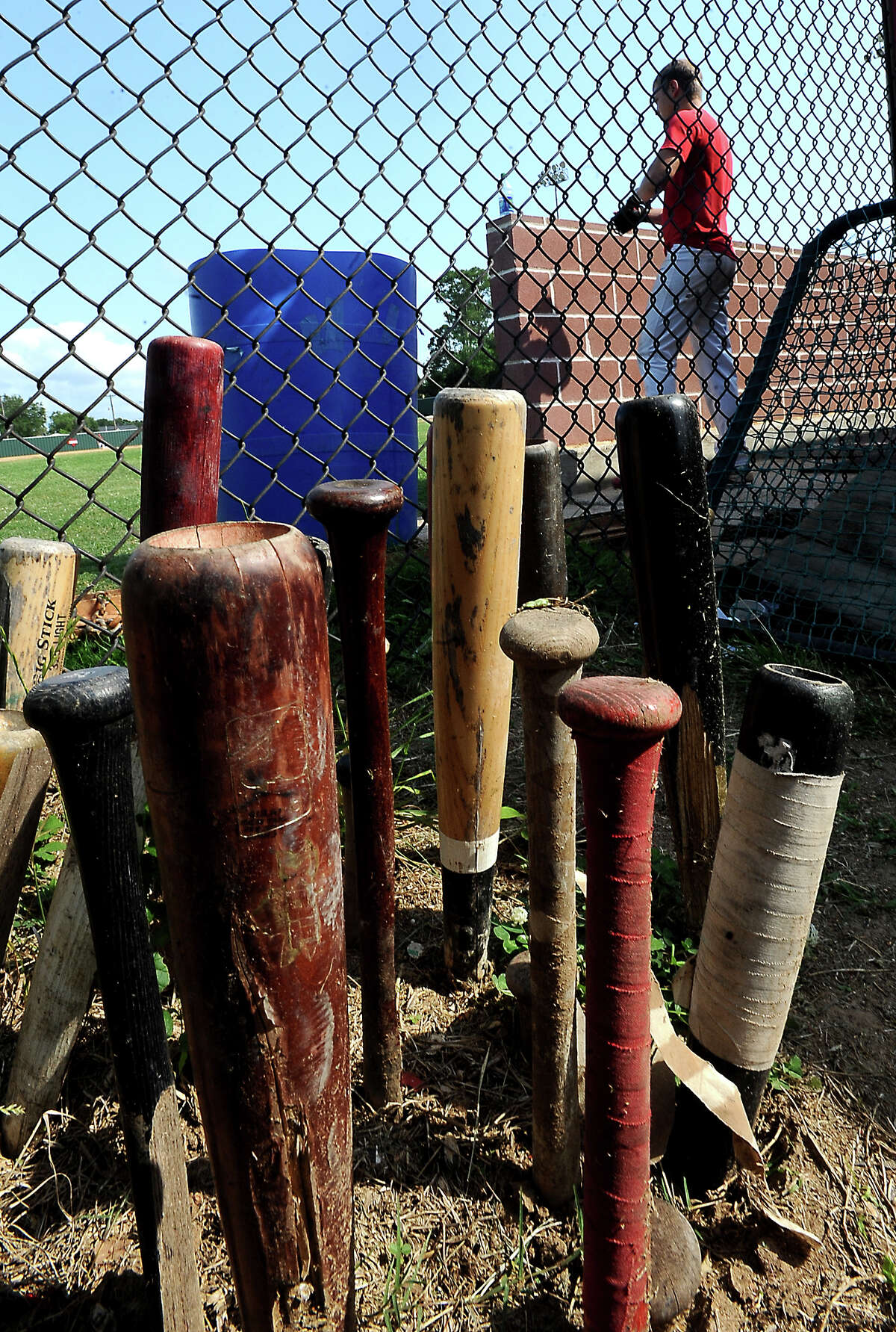 Broken baseball bats have a cemetery at Bridge City