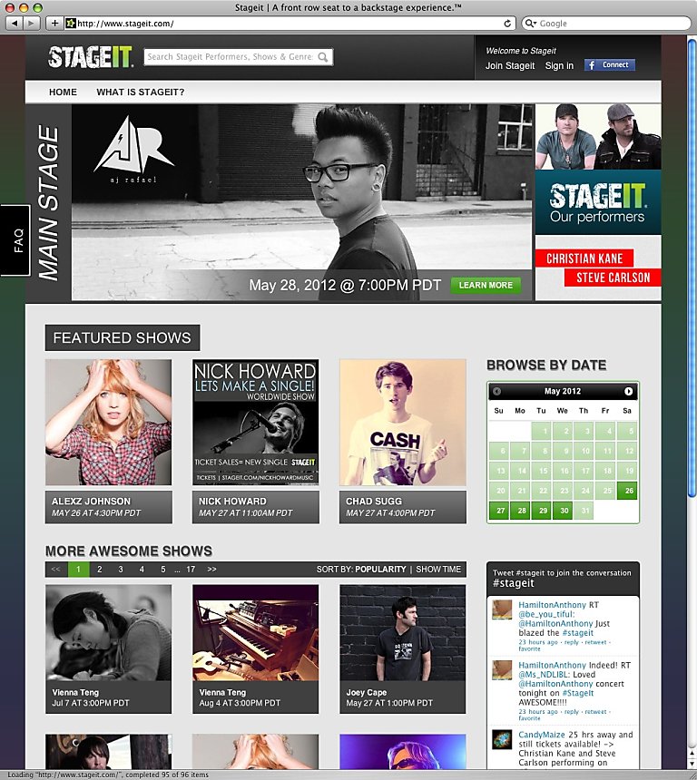 Stageit takes concerts to you
