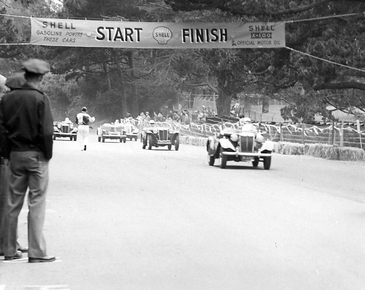 1952 car race spectacle in Golden Gate Park