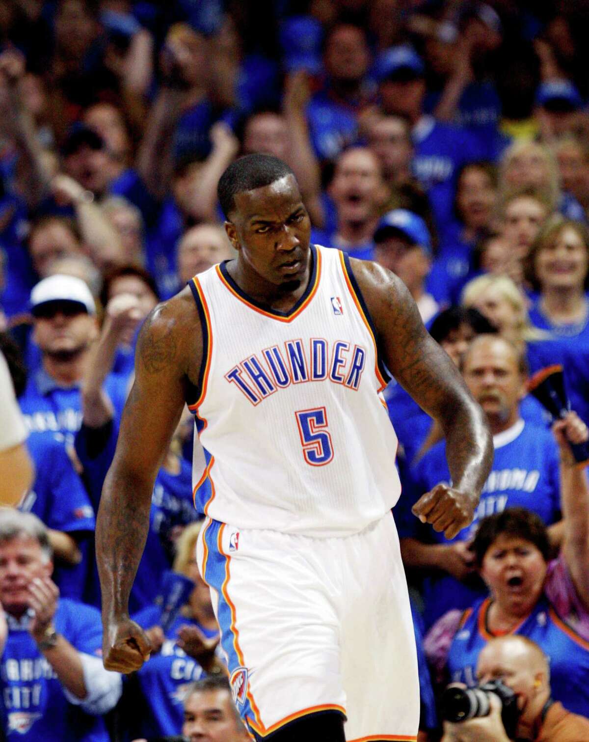 Photos: Kendrick Perkins, Stephen Jackson in the NBA's Western ...