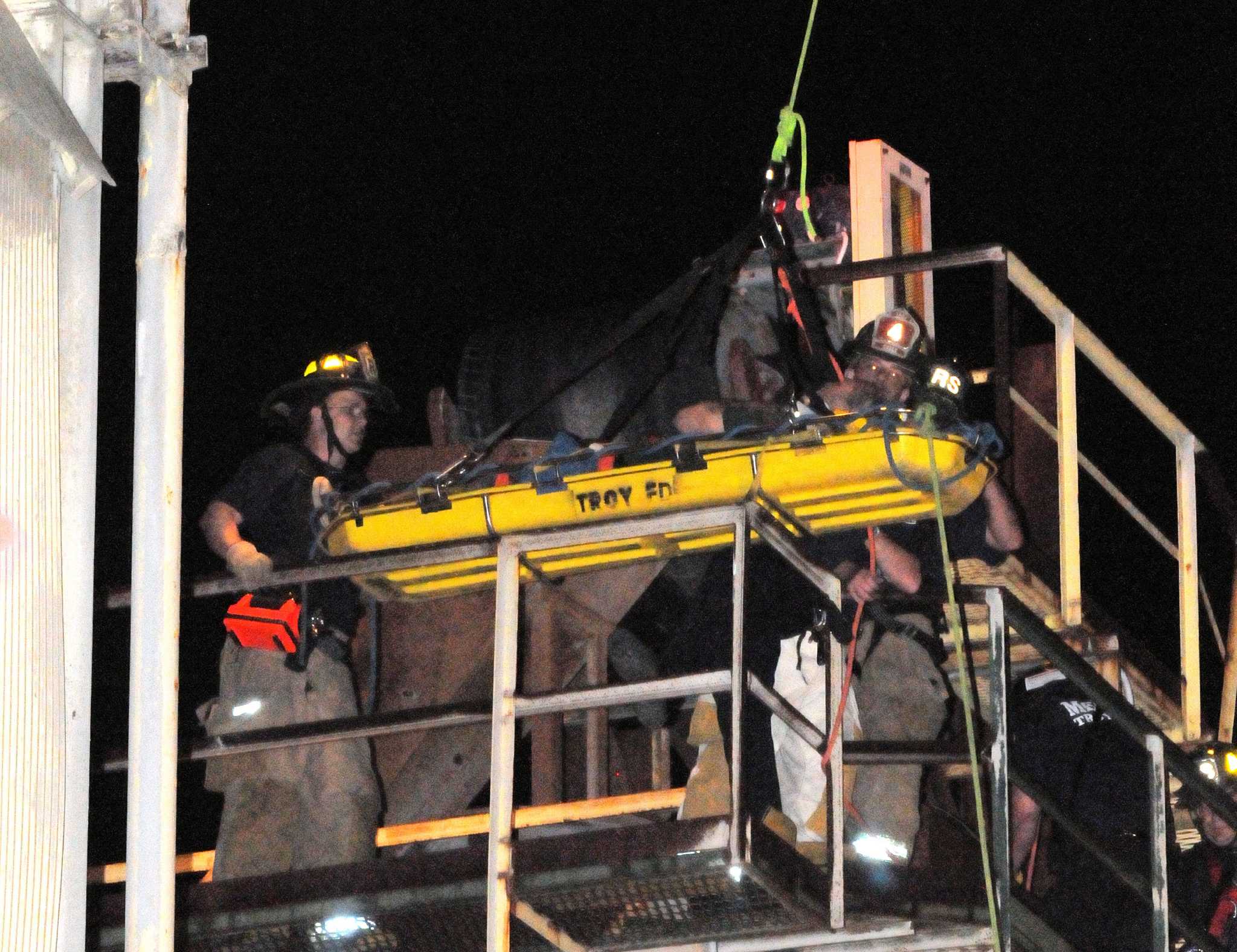 'Luck' cited in fall into hopper