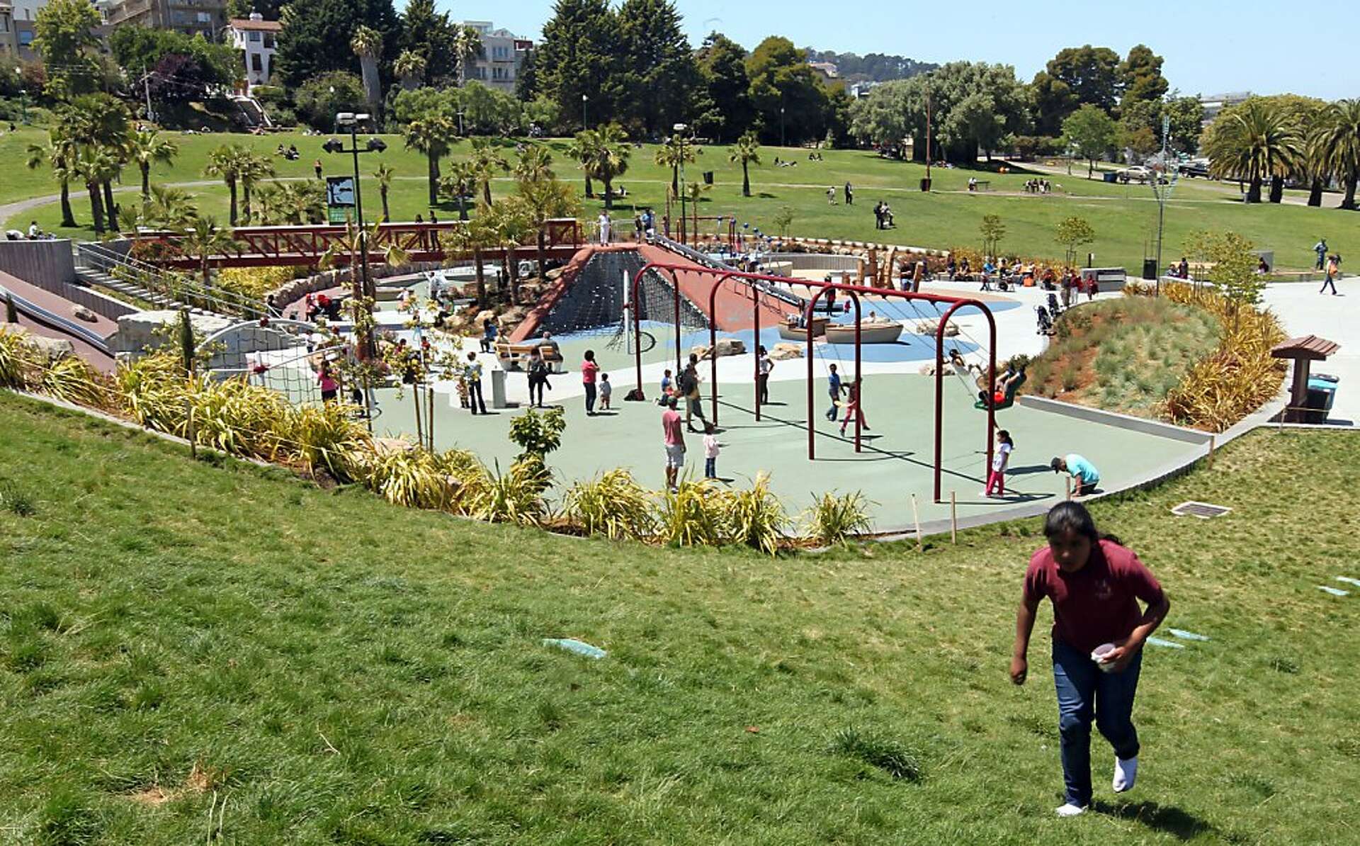 Vandals deface city's renovated parks, playgrounds