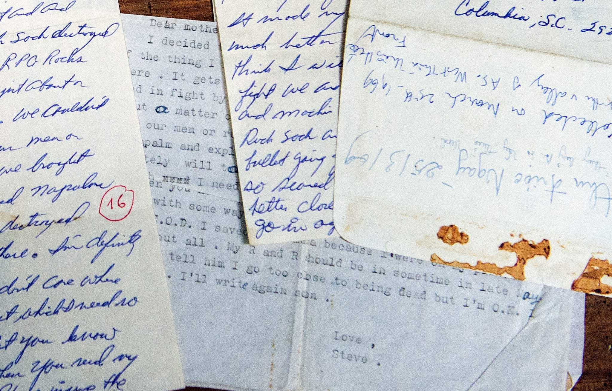 GI's letters, foe's diary exchanged during ceremony