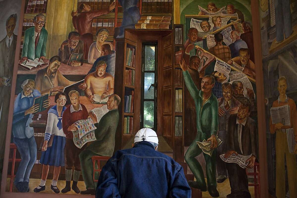 Coit Tower mural restoration infuses S.F. landmark with color
