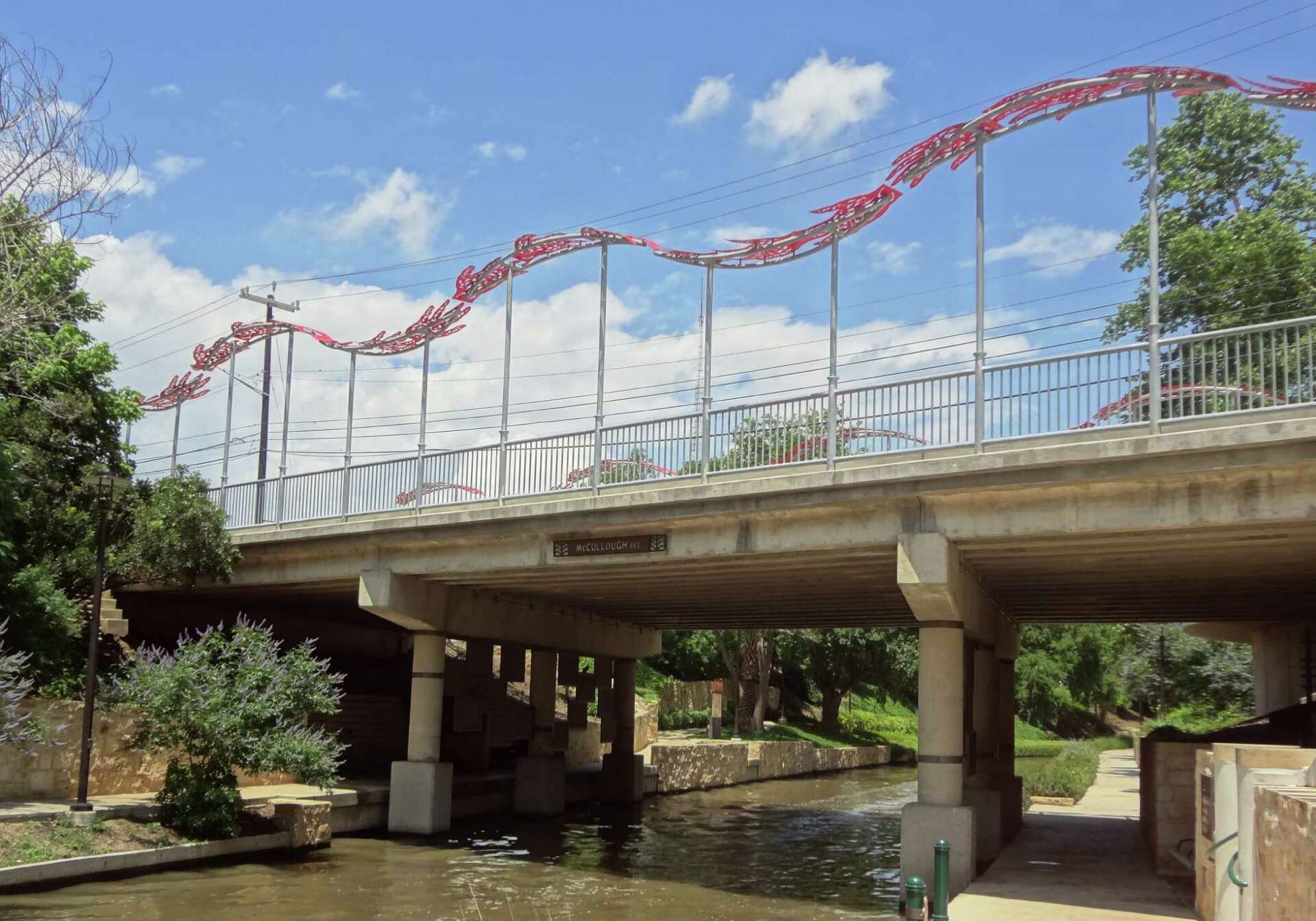 River Walk bridges made in the shade