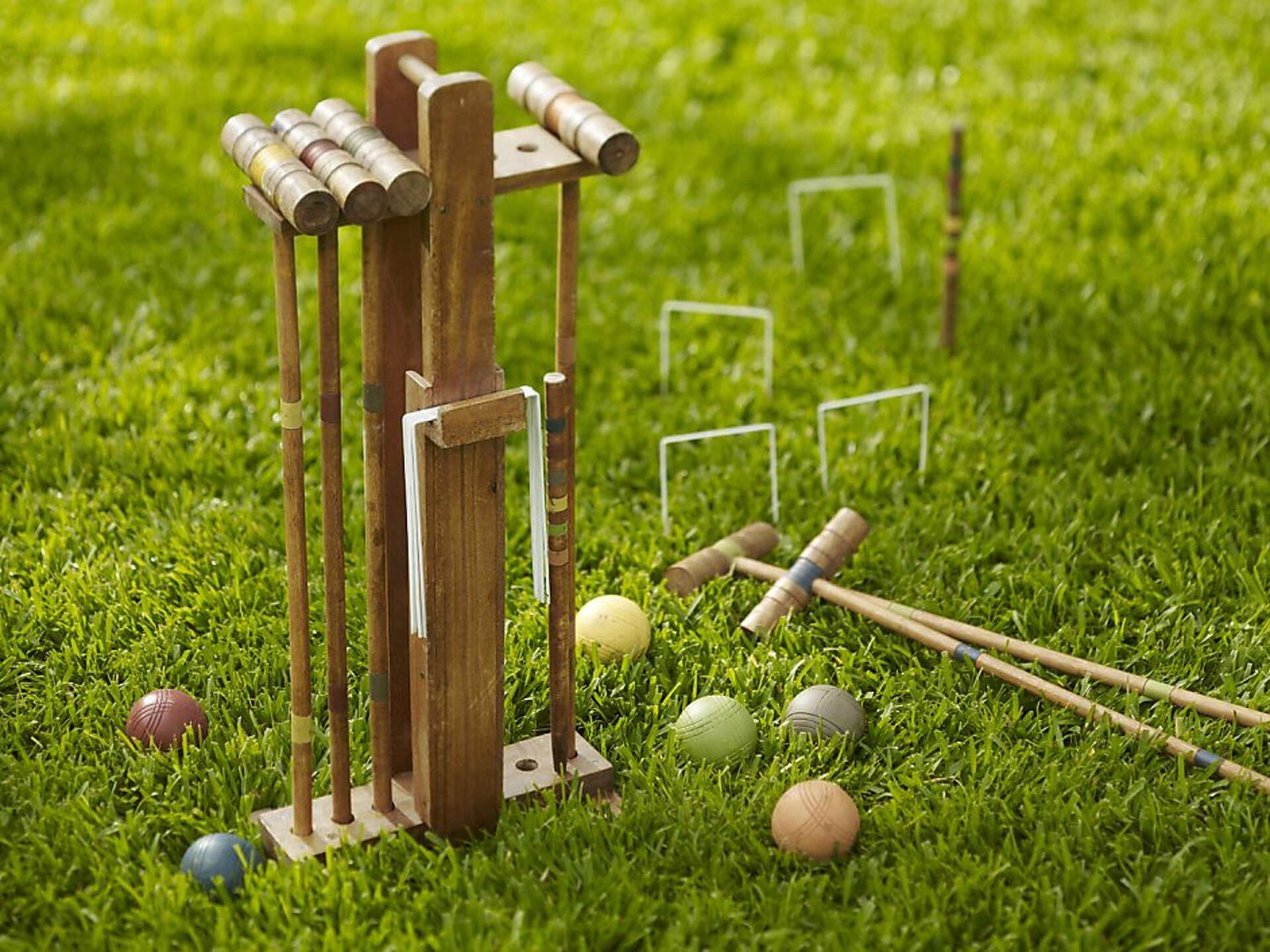 Stylish croquet sets encourage outdoor excursions